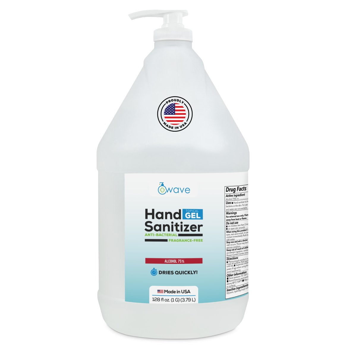 WAVE HAND SANITIZER (GEL) Gallon with Pump – Wave Essentials